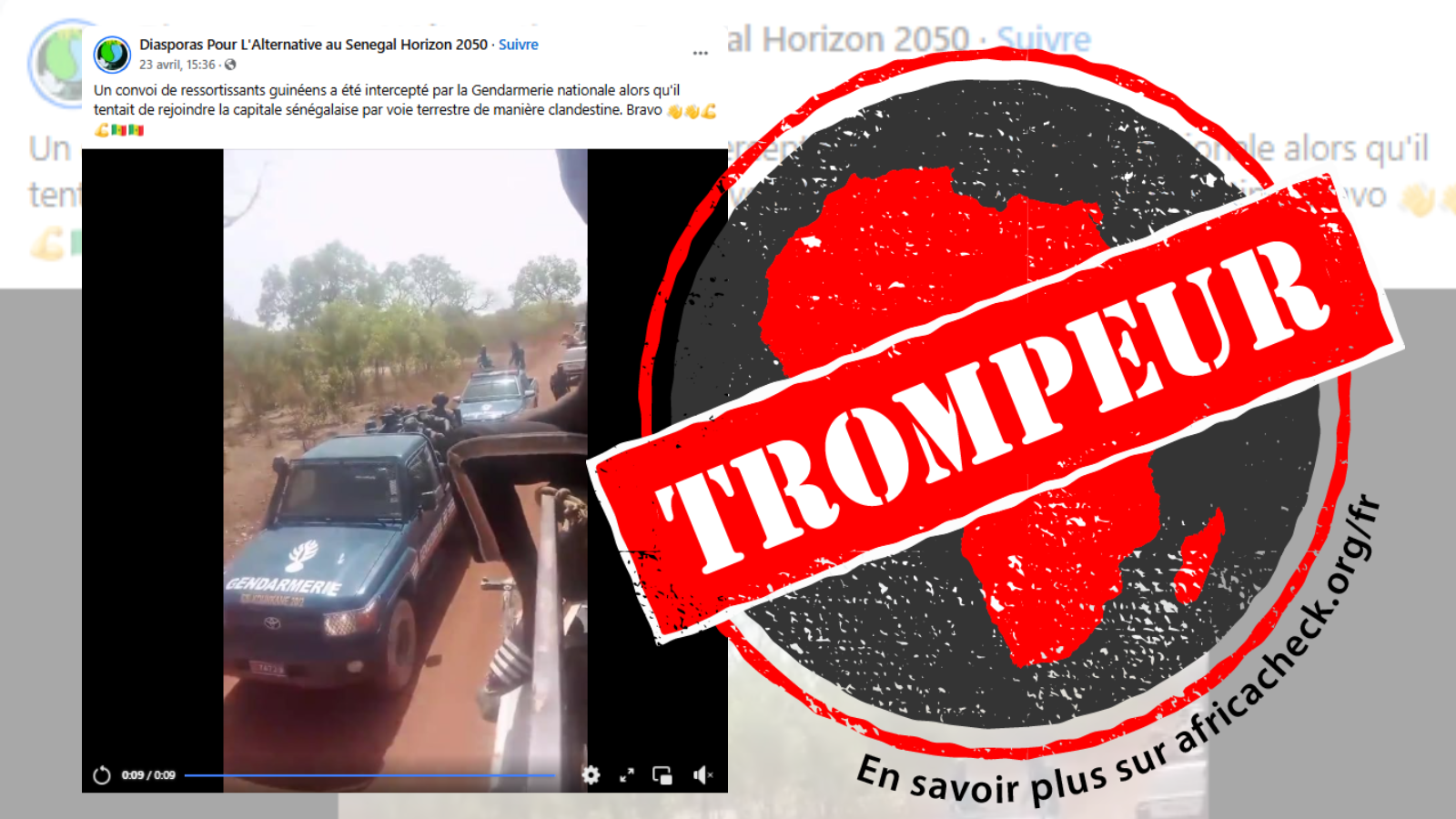 Sénégal : cette vidéo ne montre pas un convoi de « ressortissants guinéens » intercepté par la ...